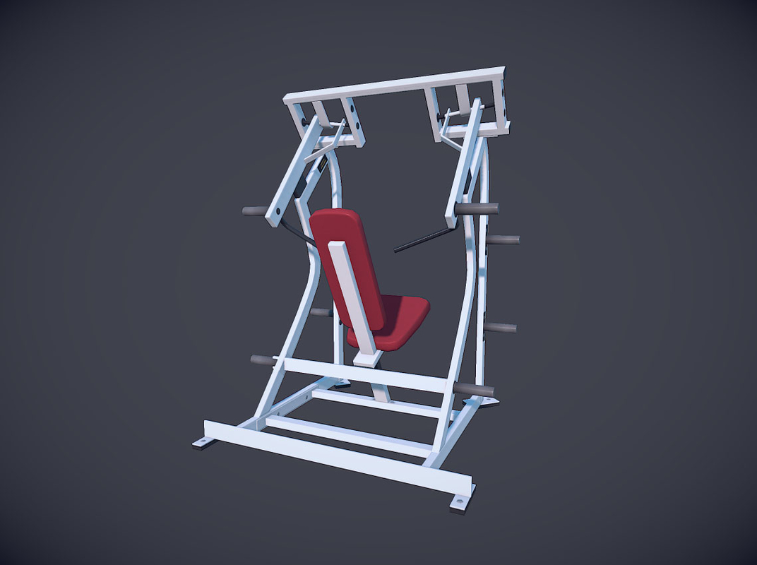 shoulder press 3d max