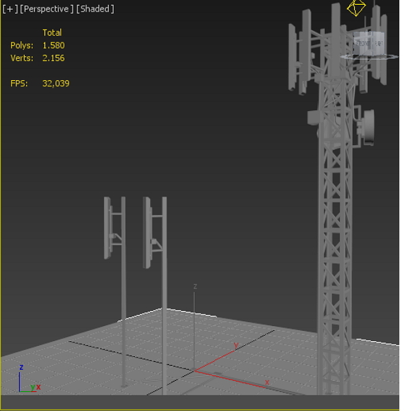 base station m-01 3d model