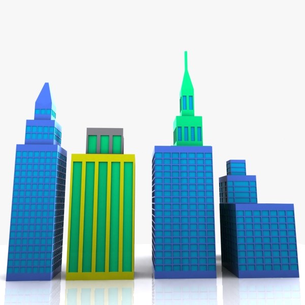 car blocks building 3d model