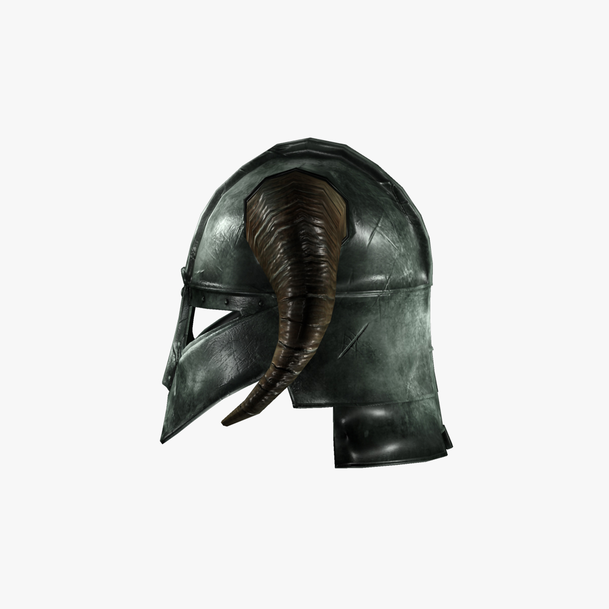 fantasy horned helmet 3d model