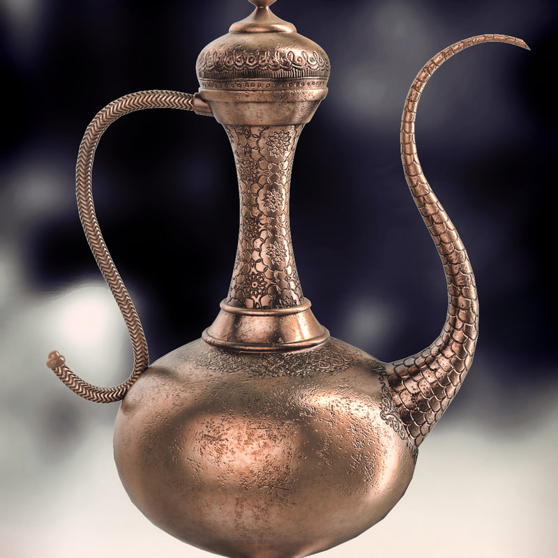 arabic wine tea pitcher 3d model
