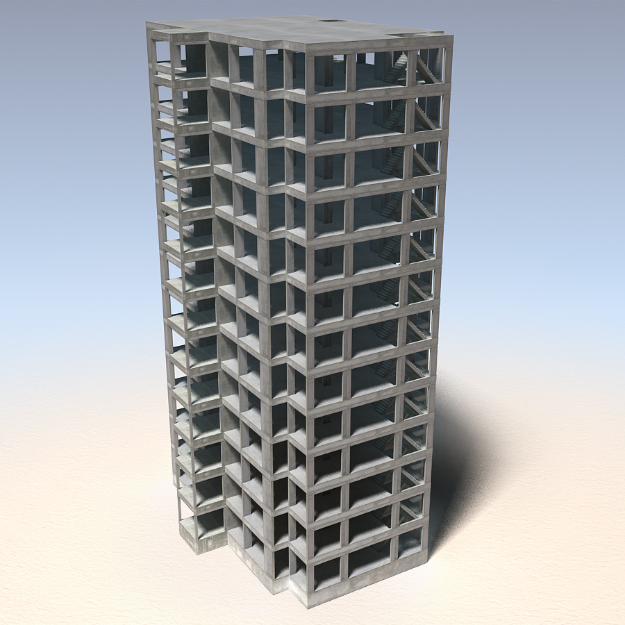 building construction 3d model