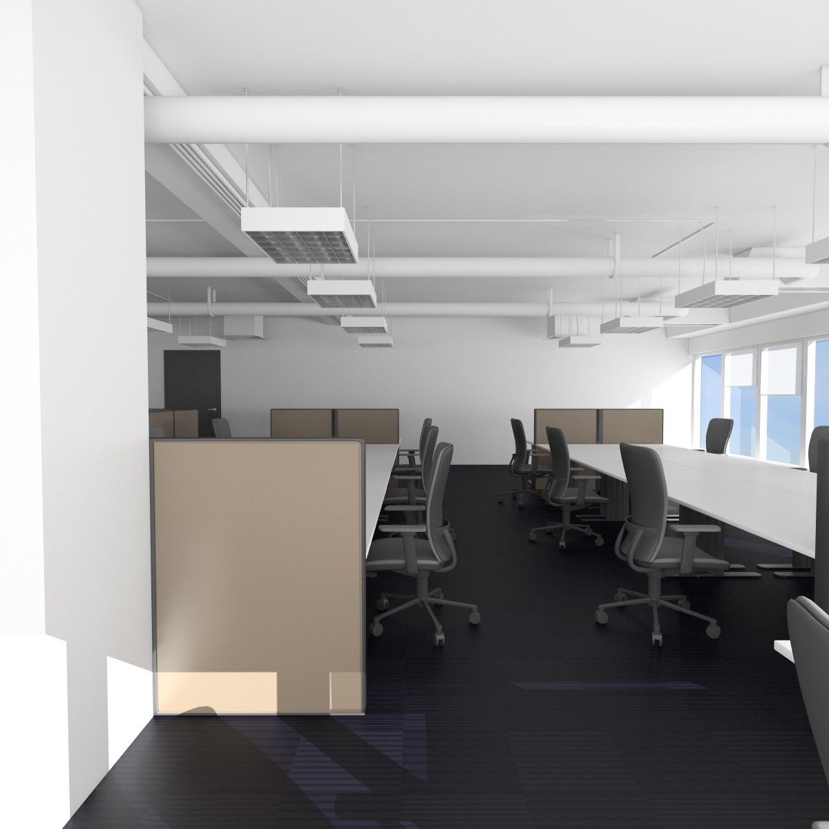 3d office design model