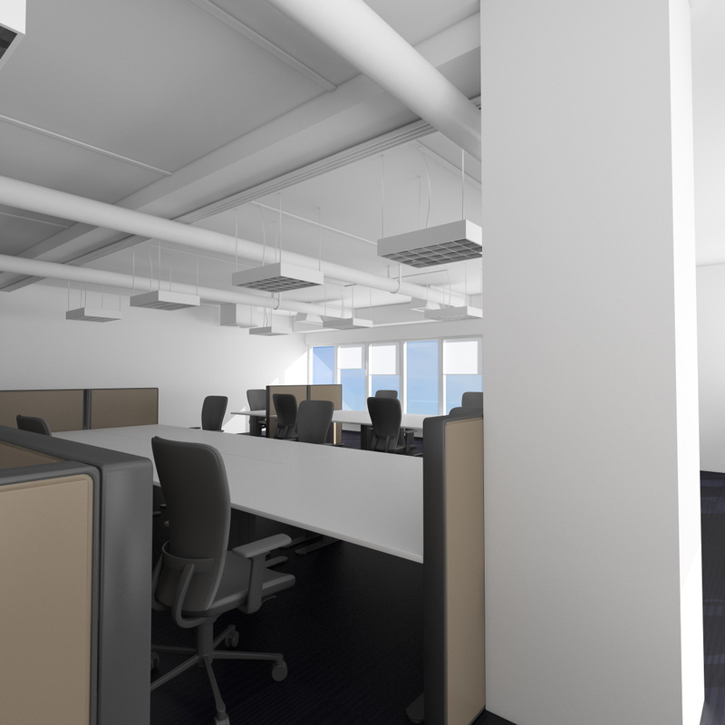 3d office design model