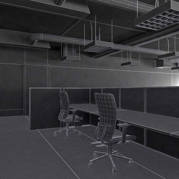 3d office design model