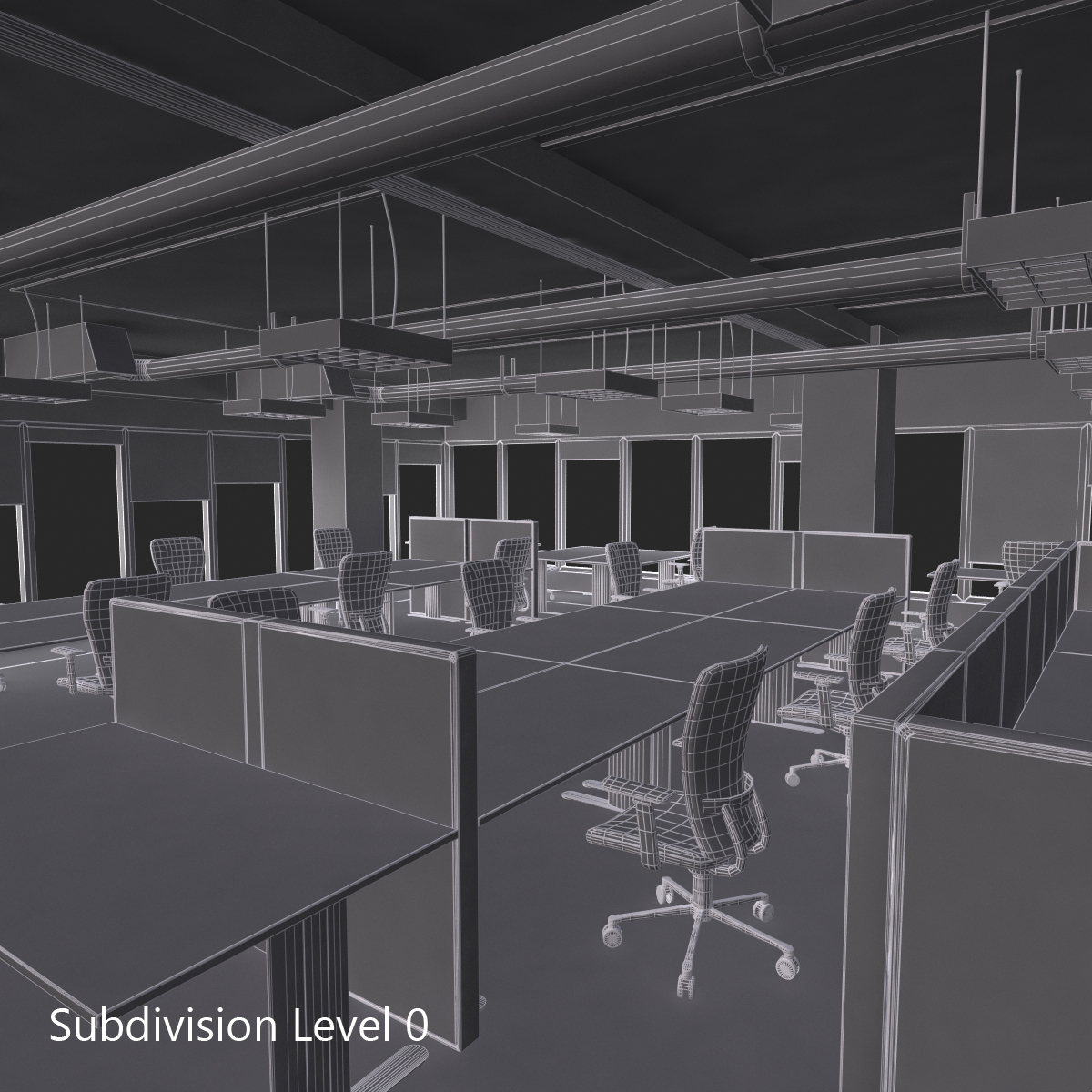 3d office design model
