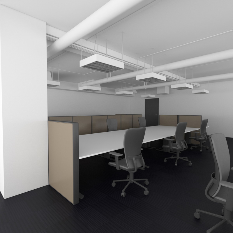 3d office design model
