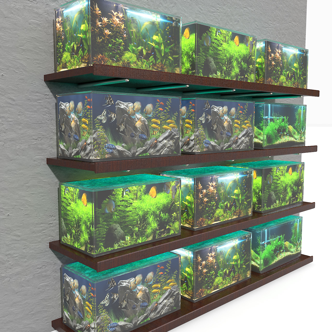 3d model shelf shelving