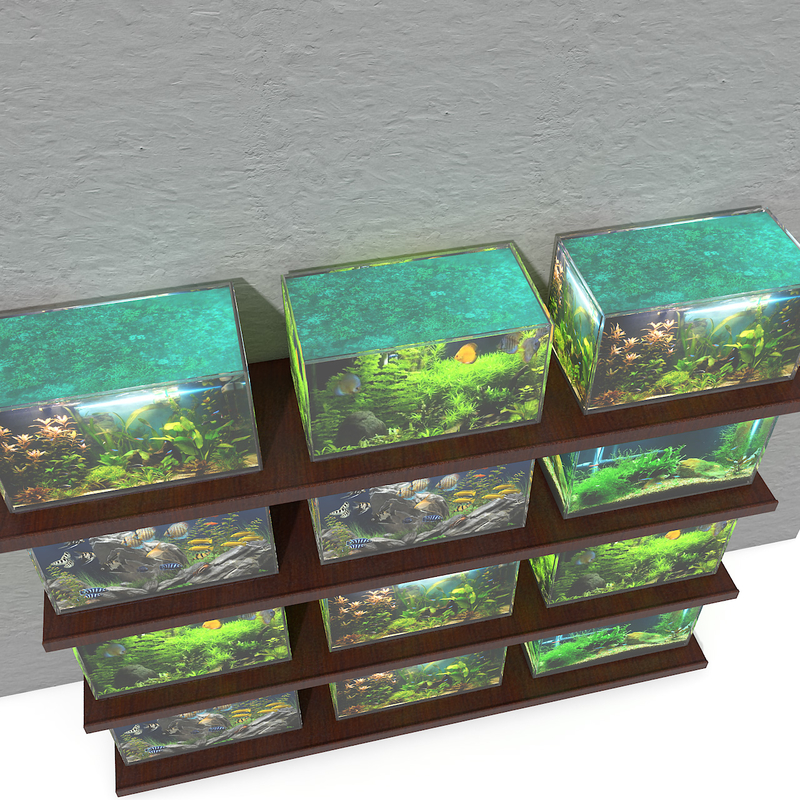 3d model shelf shelving