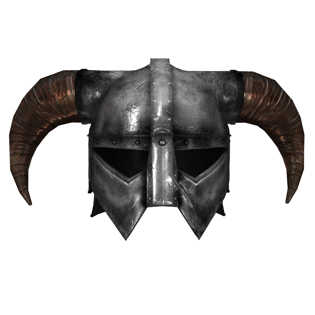 fantasy horned helmet 3d model