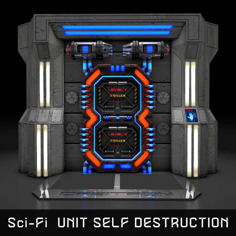 3d futuristic unit