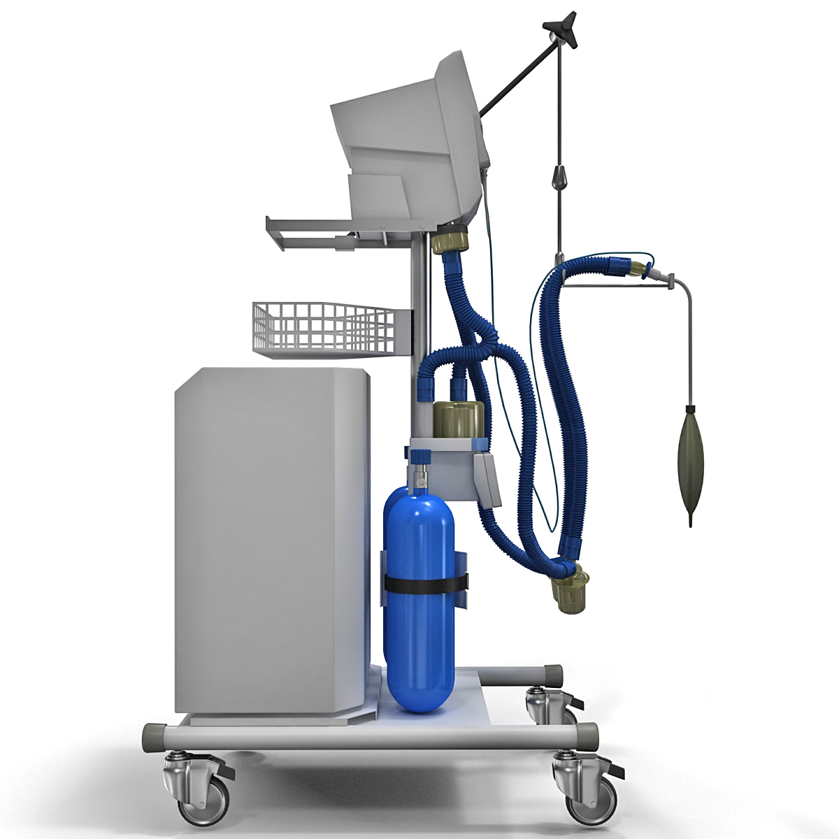 3d model of artificial lung ventilation device