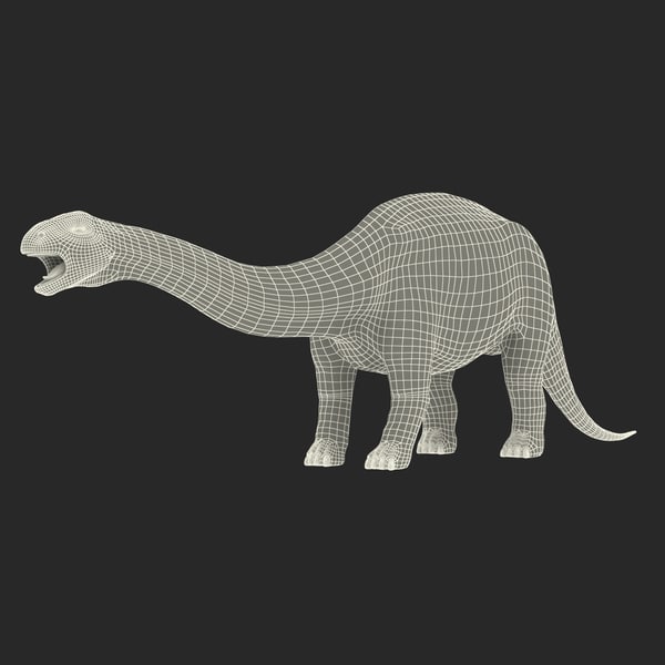 brontosaurus prehistoric dinosaur 3d model