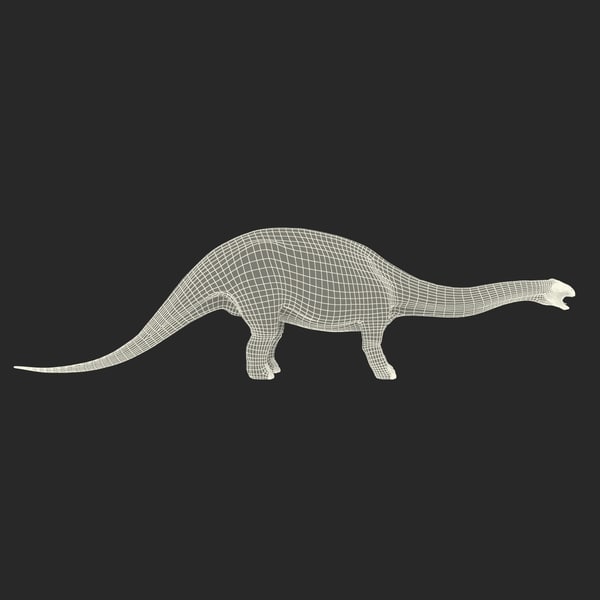 brontosaurus prehistoric dinosaur 3d model