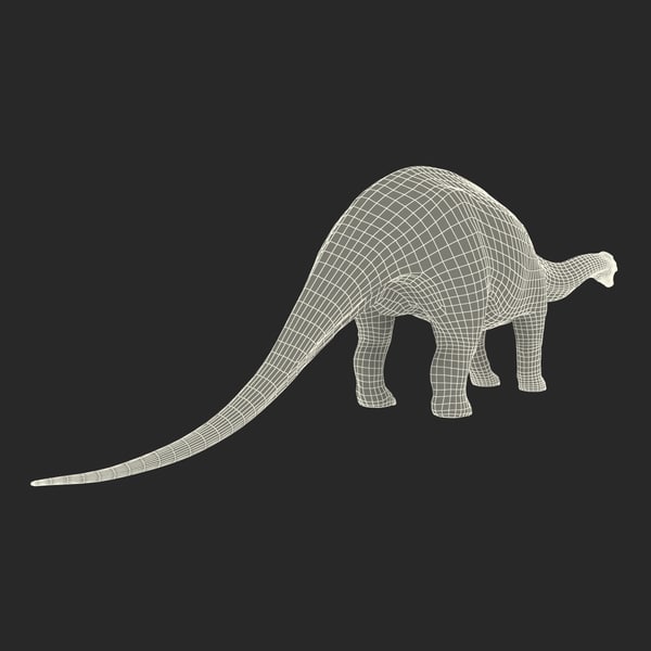 brontosaurus prehistoric dinosaur 3d model