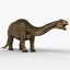 brontosaurus prehistoric dinosaur 3d model