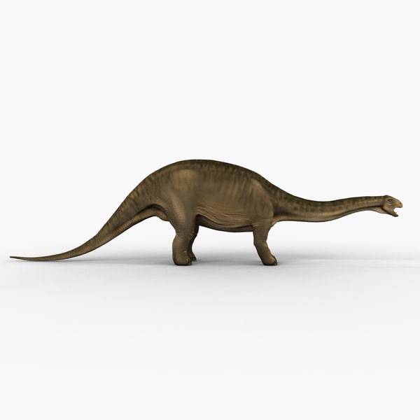 brontosaurus prehistoric dinosaur 3d model
