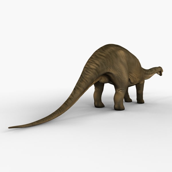 brontosaurus prehistoric dinosaur 3d model