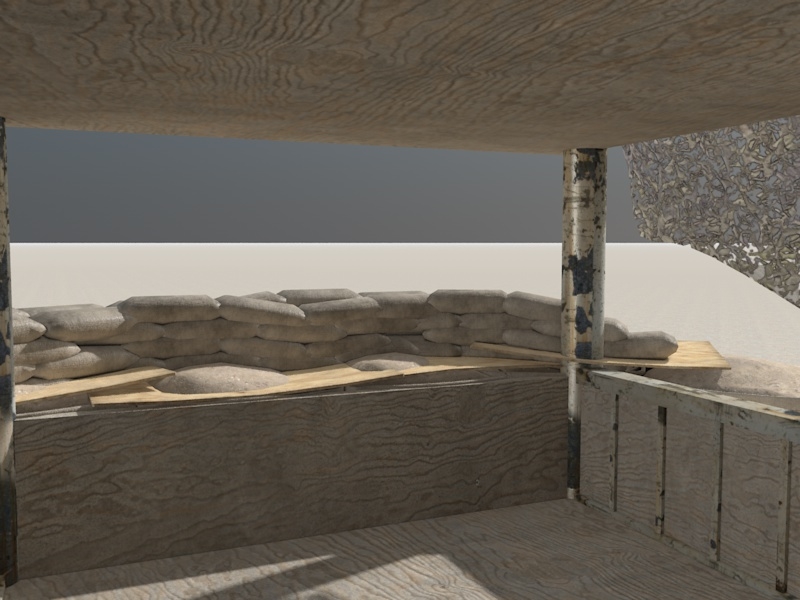 3d outpost military model