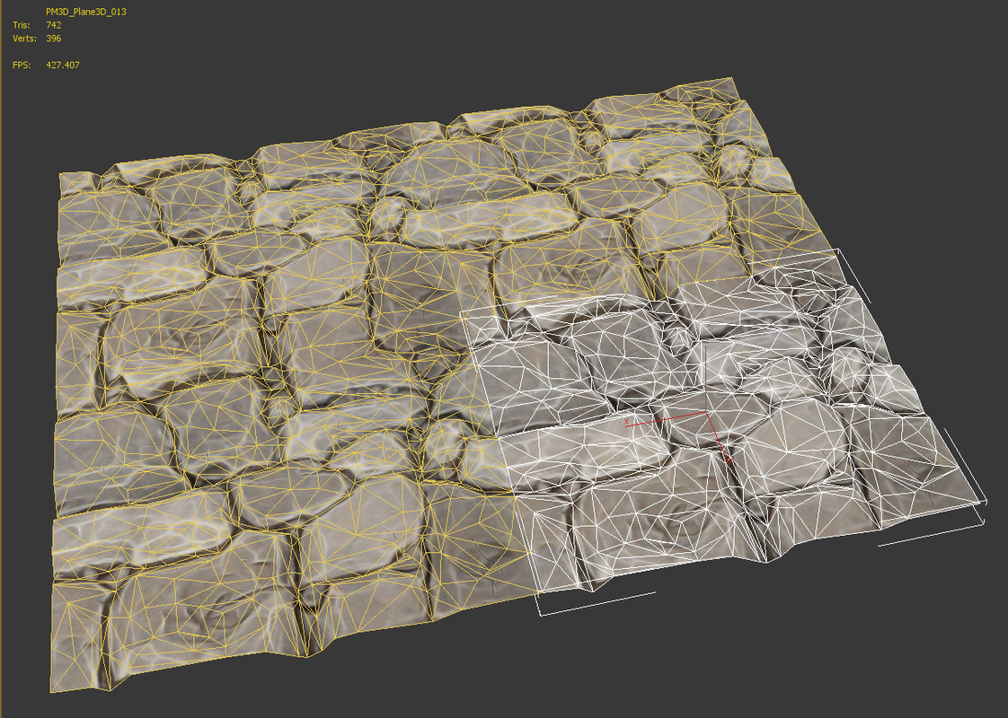 maya tileable stone pavement
