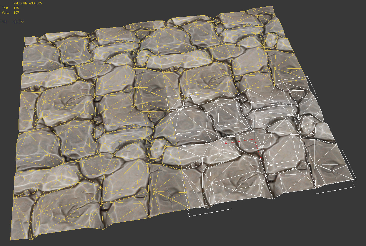 maya tileable stone pavement