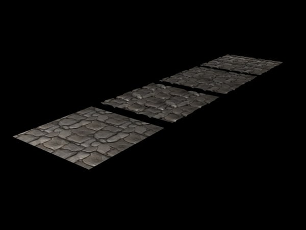 maya tileable stone pavement