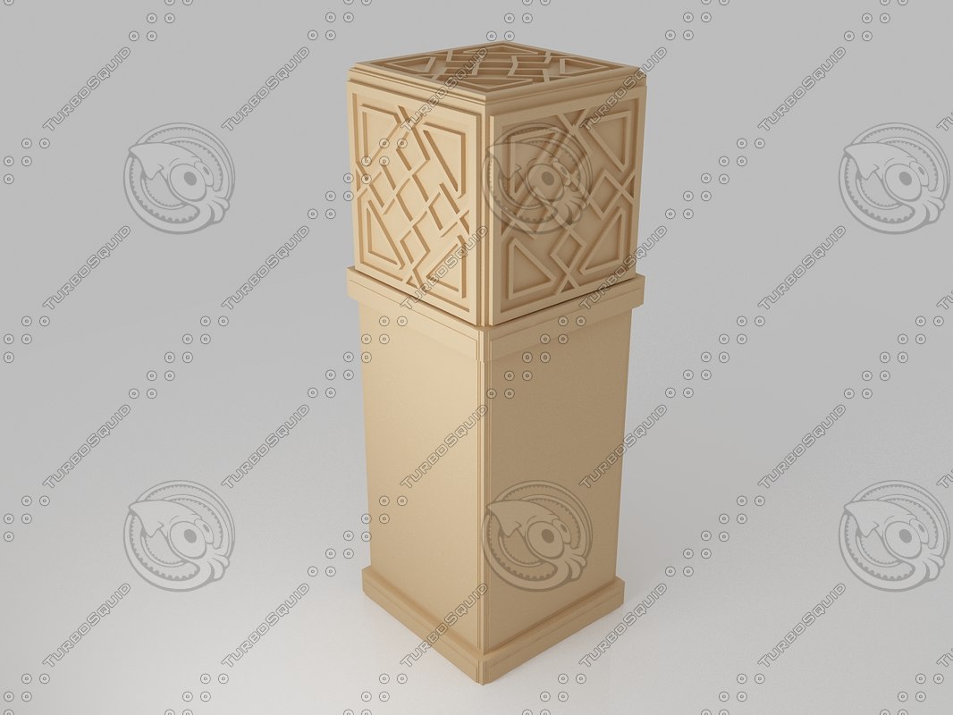 islamic column 3d model