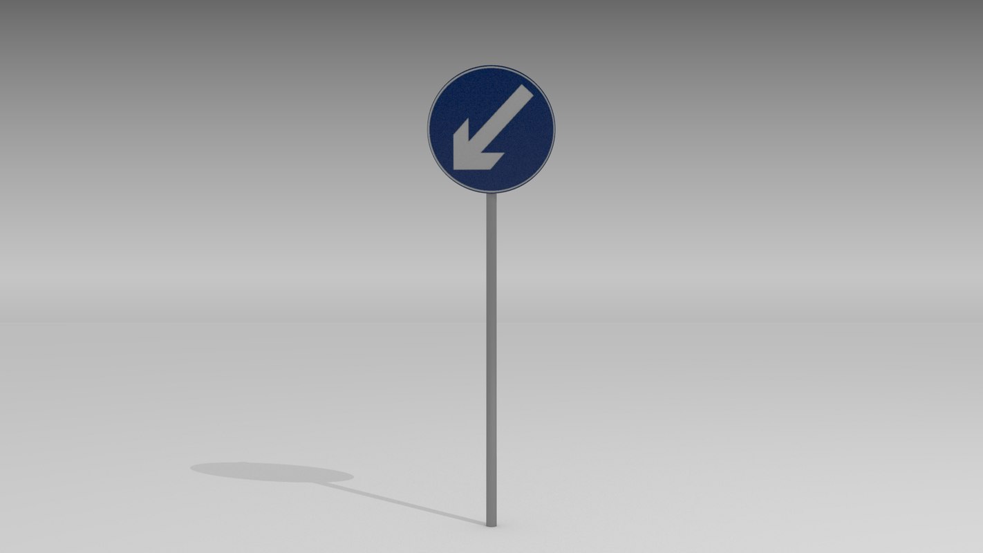 3d left sign