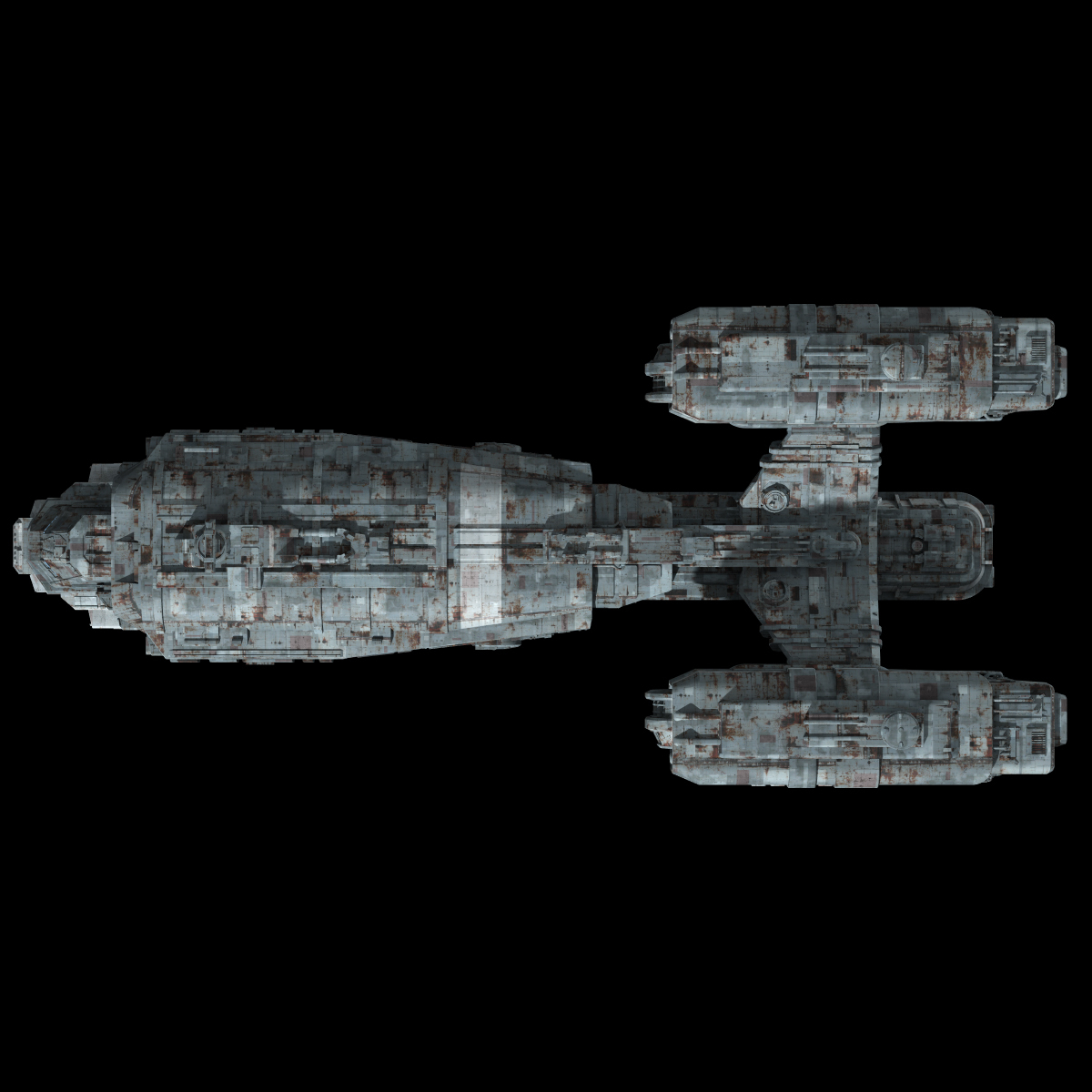 dxf space freighter