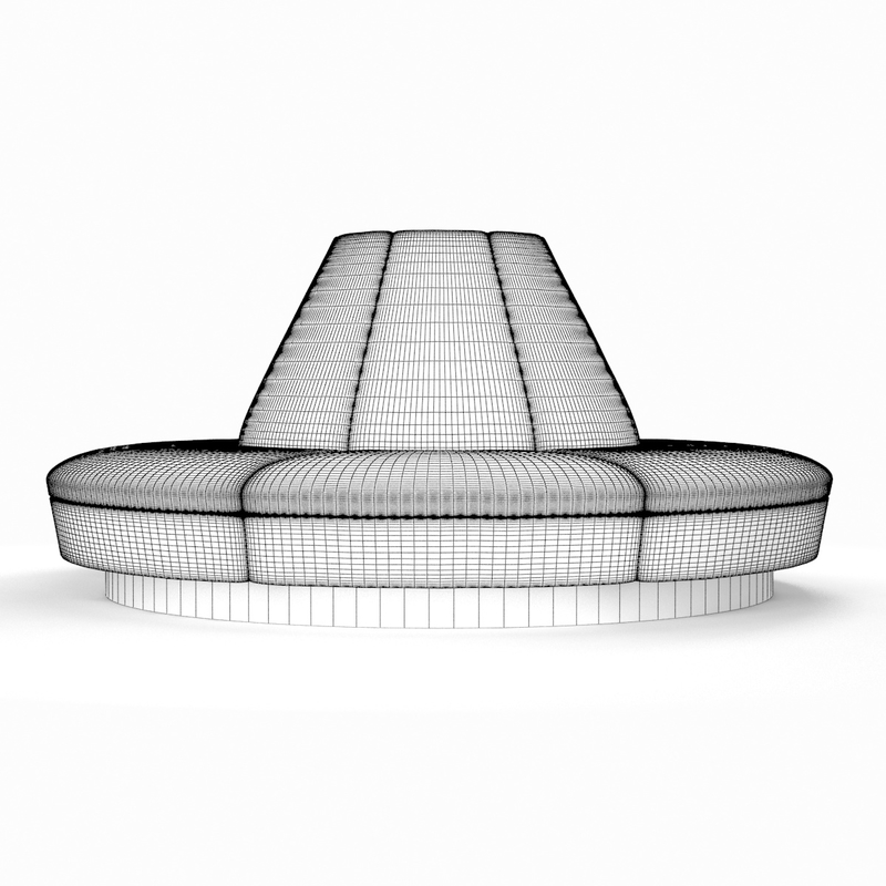 3d x circle seating arrangement