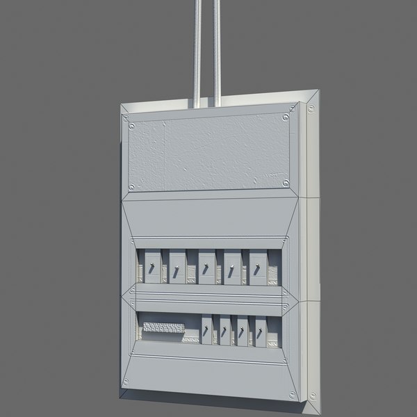 3d model box electrical