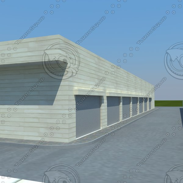 3d model factory building