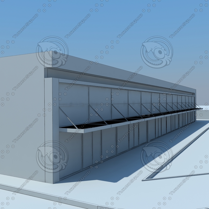 3d model factory building