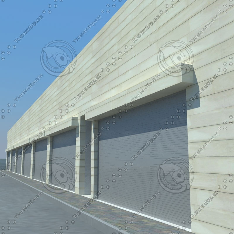 3d model factory building