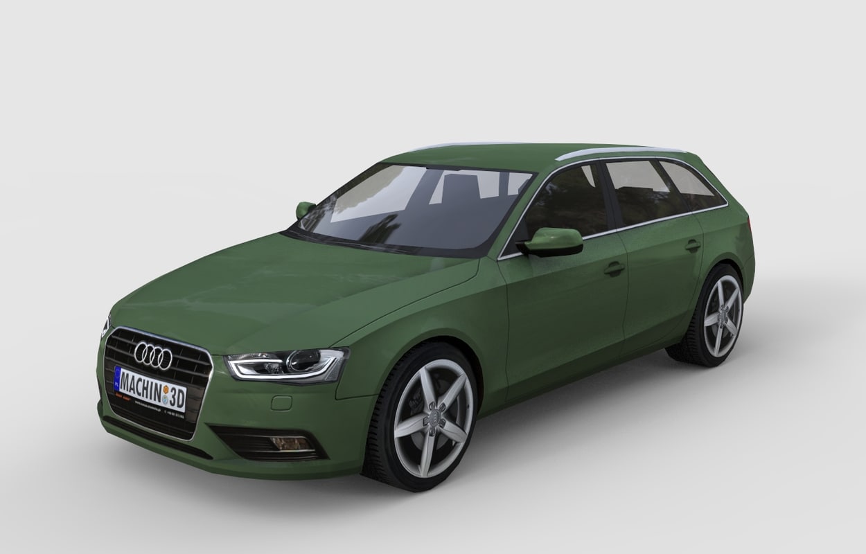 audi a4 avant 3d max