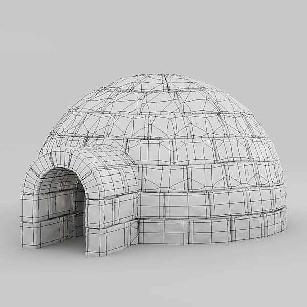 igloo 3d model