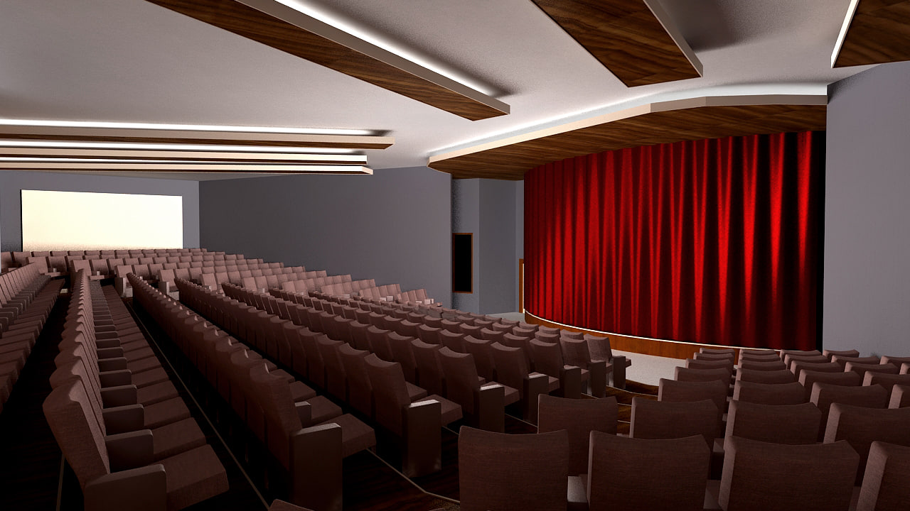3d model theatre chair