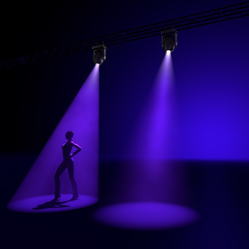 3d model professional moving light
