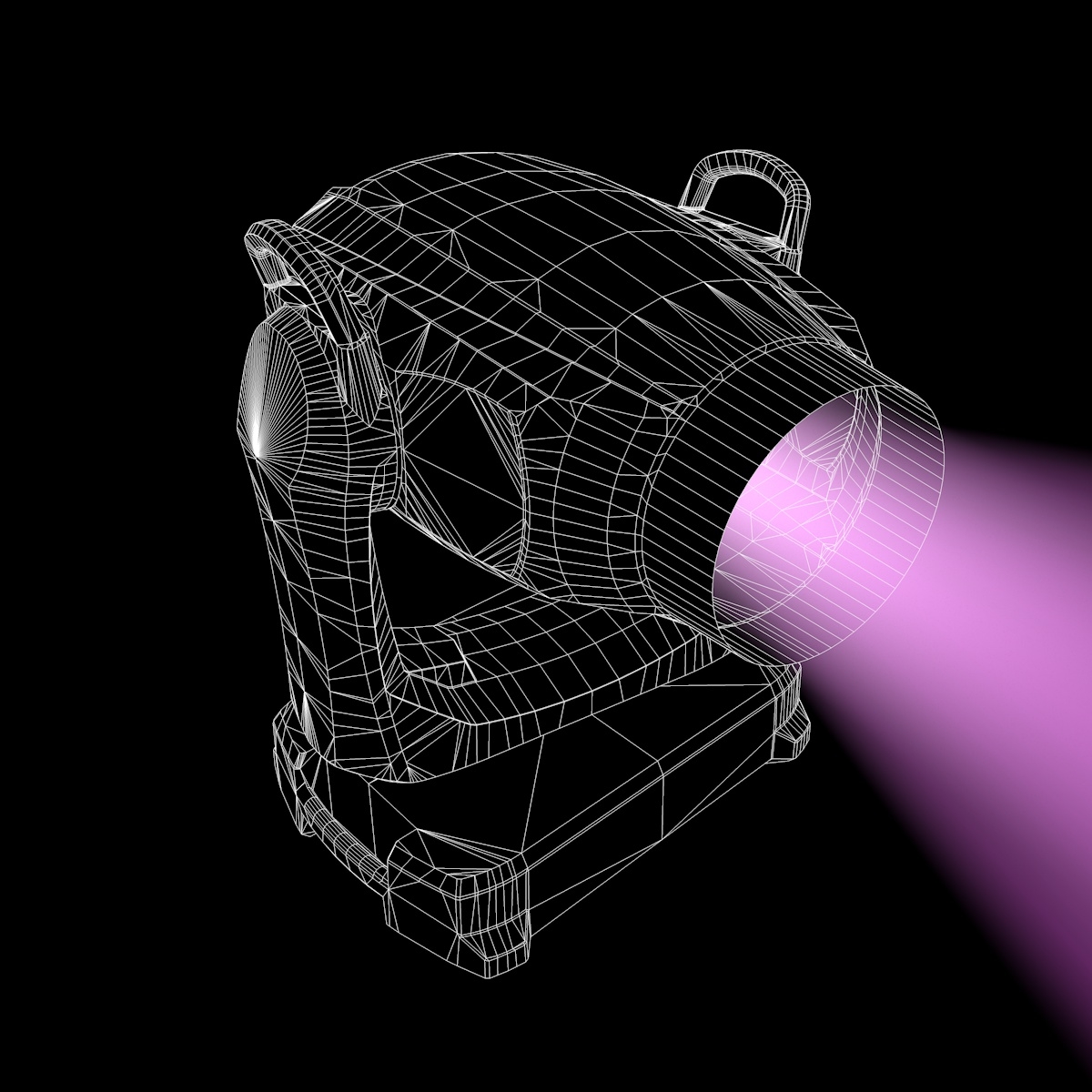 3d model professional moving light