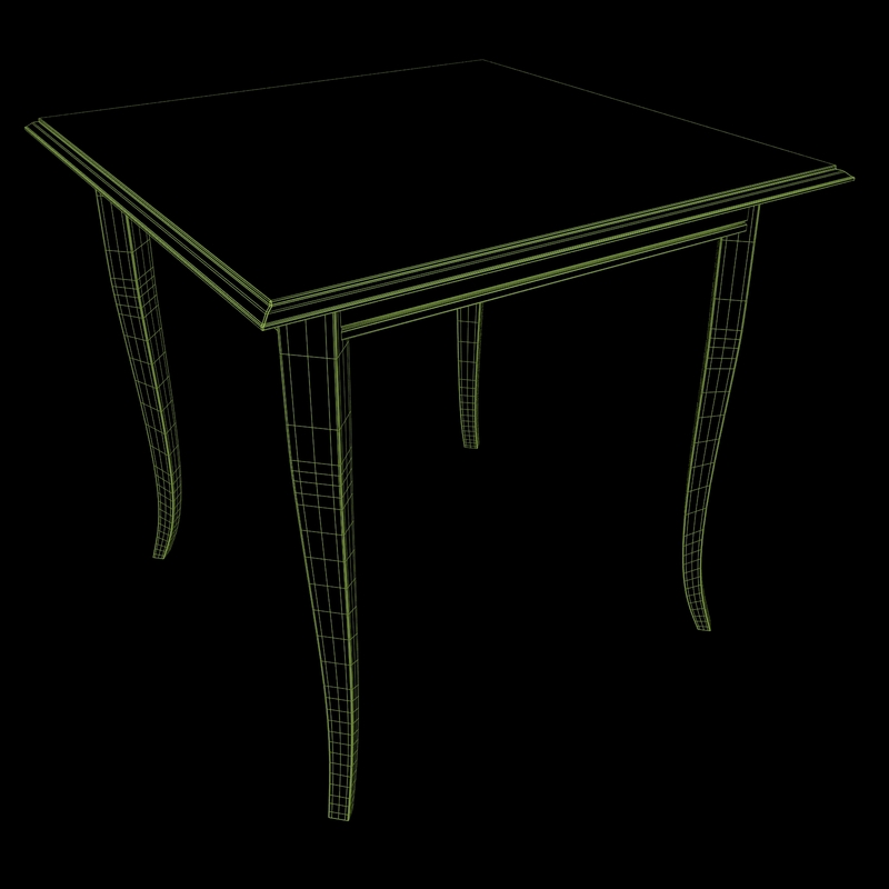 free dining table 3d model