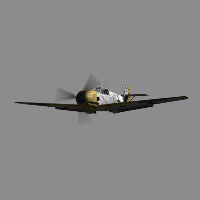 3d model of me-109e