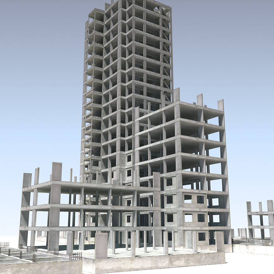building construction 3d model