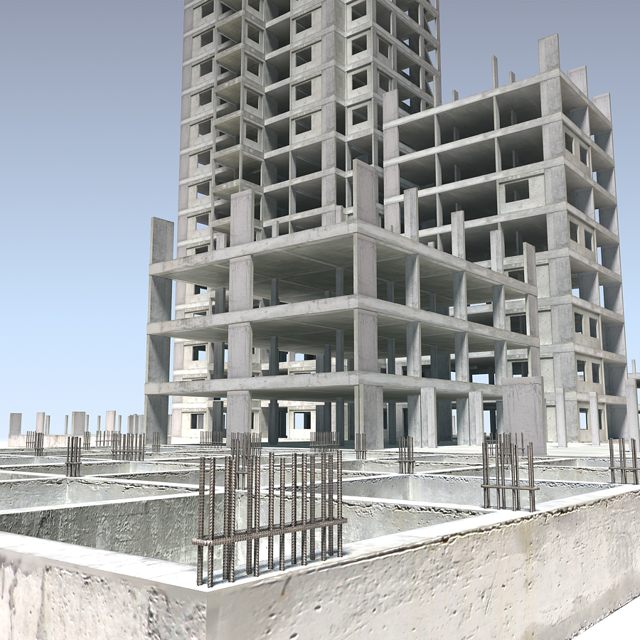building construction 3d model