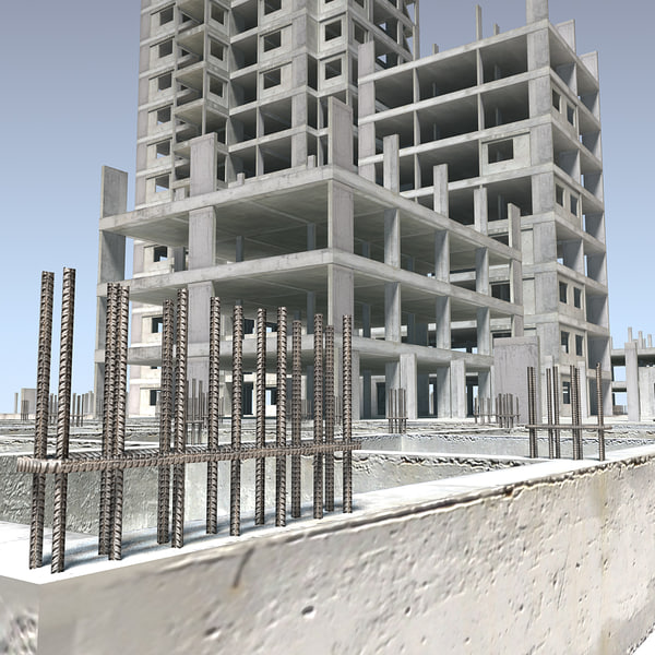 building construction 3d model
