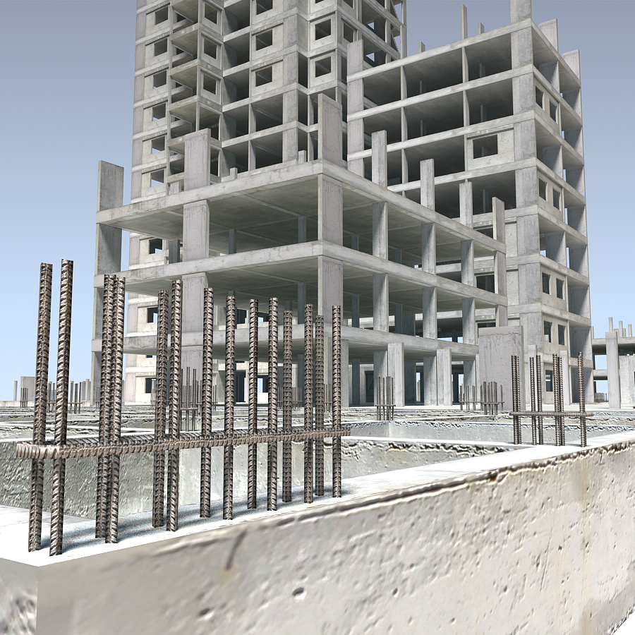 building construction 3d model