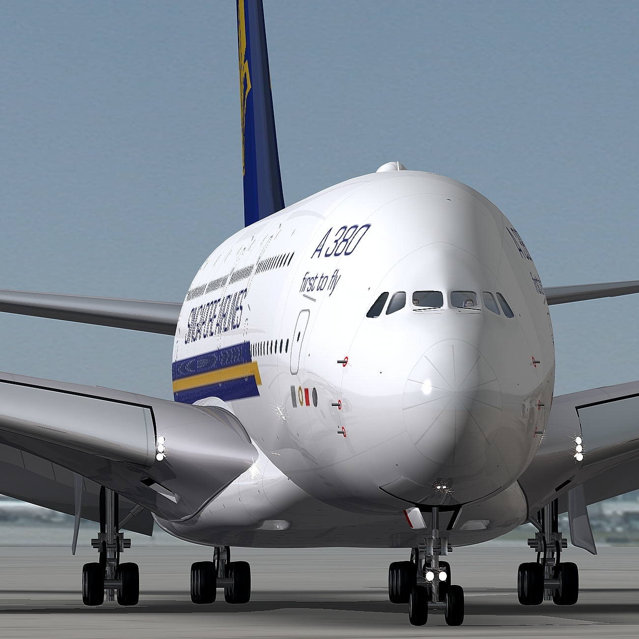 3d model airbus a380