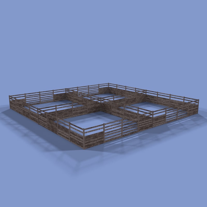 3d corral model