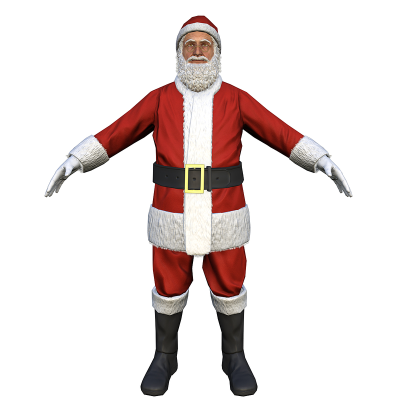 3d santa claus