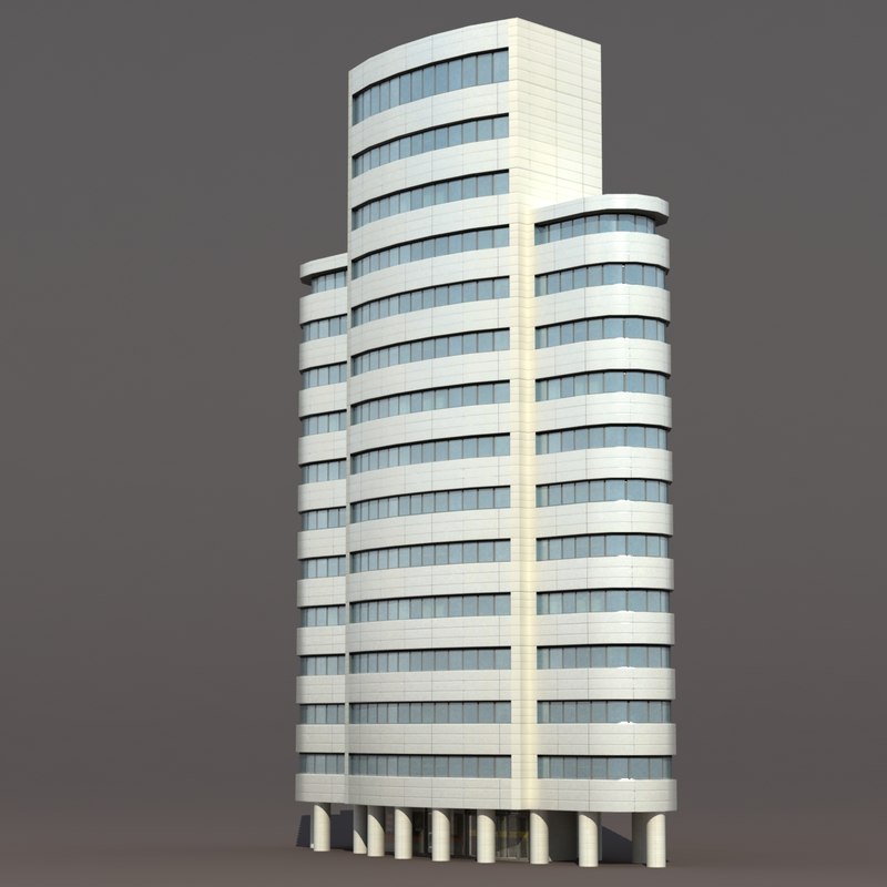 high-rise building 3d model
