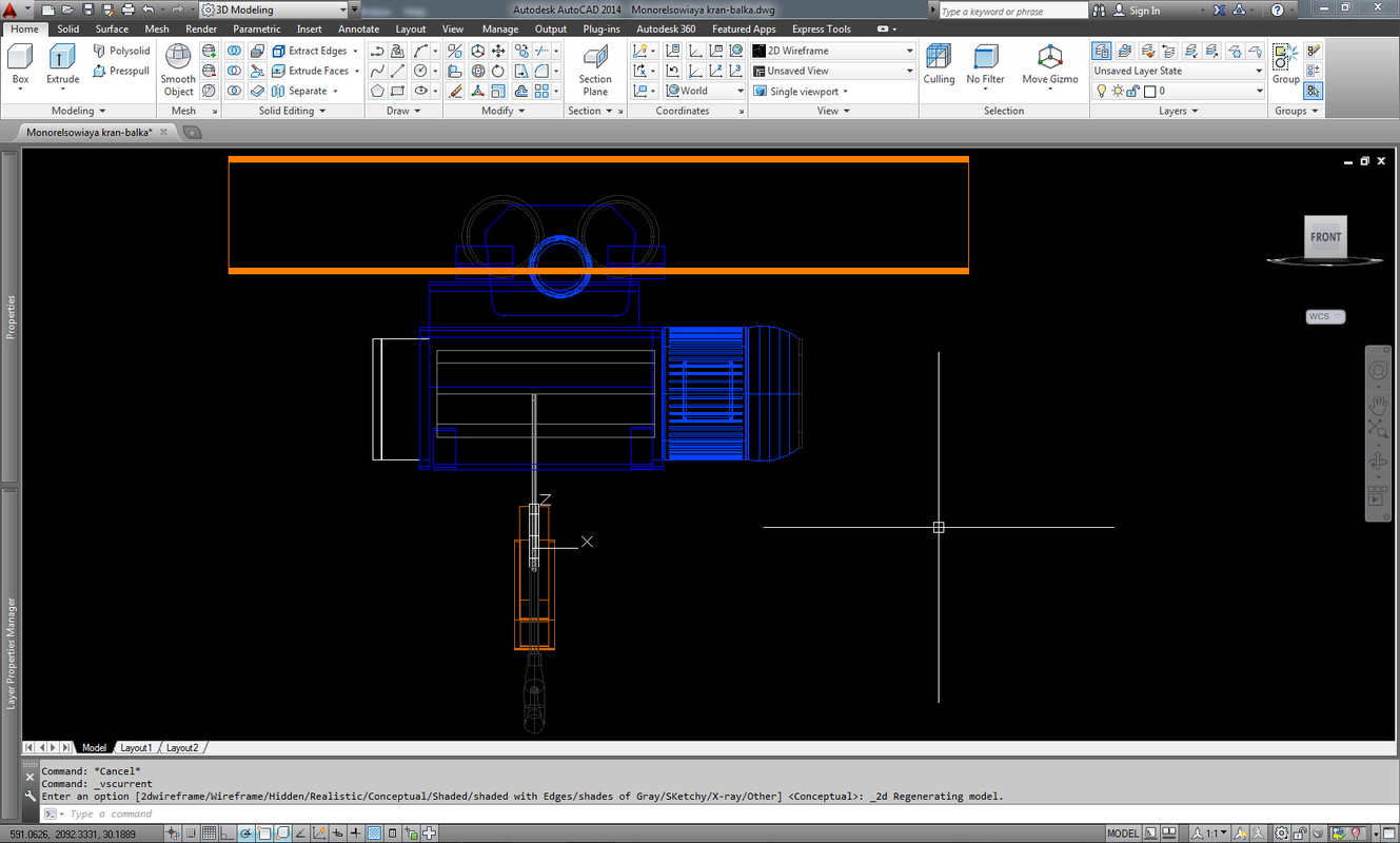hoist 3d dwg